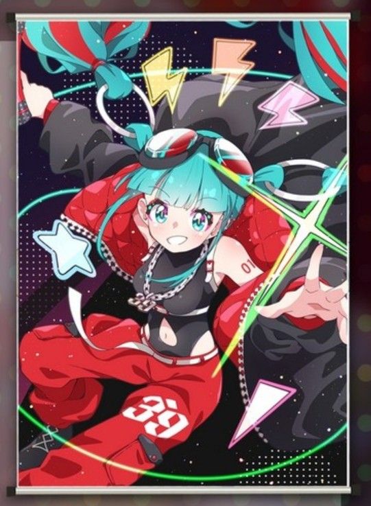 【FF41】通販 VOCALOID 初音未來 2023魔法未來 帥氣氣 50*70cm 大型掛軸 風船猫插畫神社 | 同人2創 | 同人周邊 | 買動漫
